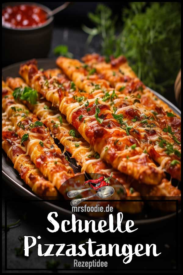 Schnelle Pizzastangen - mrsfoodie.de
